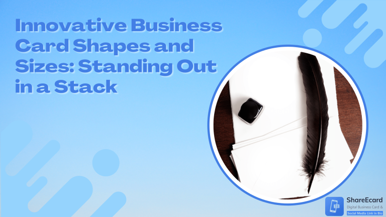 Innovative Business Card Shapes and Sizes: Standing Out in a Stack ...